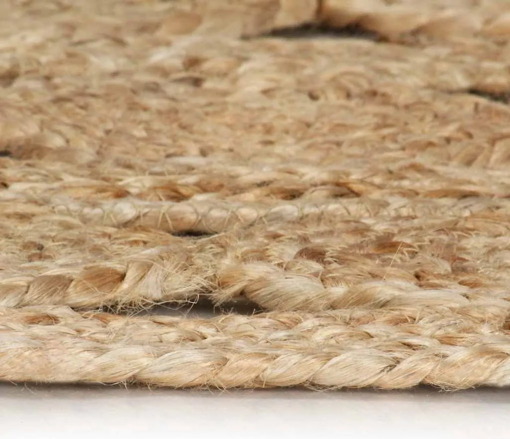 Ručně vyrobený koberec ze splétané juty 90 cm 133710