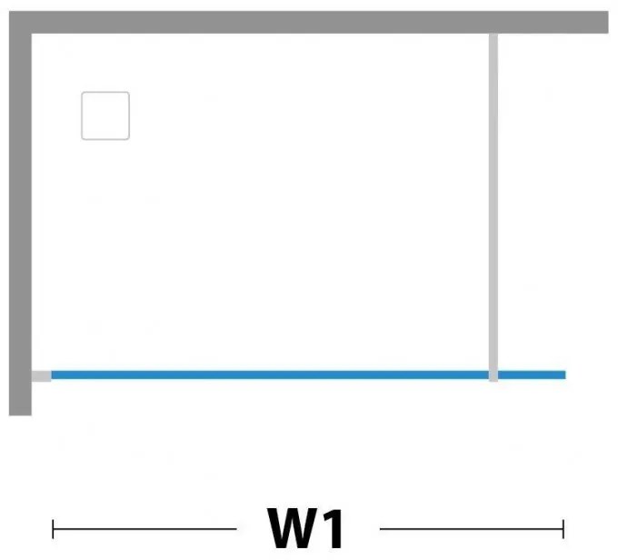 FORTE BE.COLORS WALK-IN BARVA rámu - 490 antracite, Rozměr A - 110 cm, Výplň - Millerighe bezpečnostní sklo - 6 mm BBCO502490S03