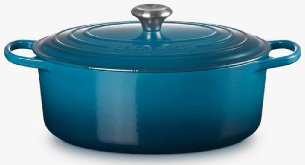 Le Creuset Signature - Pekáč oválný s poklicí, objem 6,3 l, deep teal 21178316422430