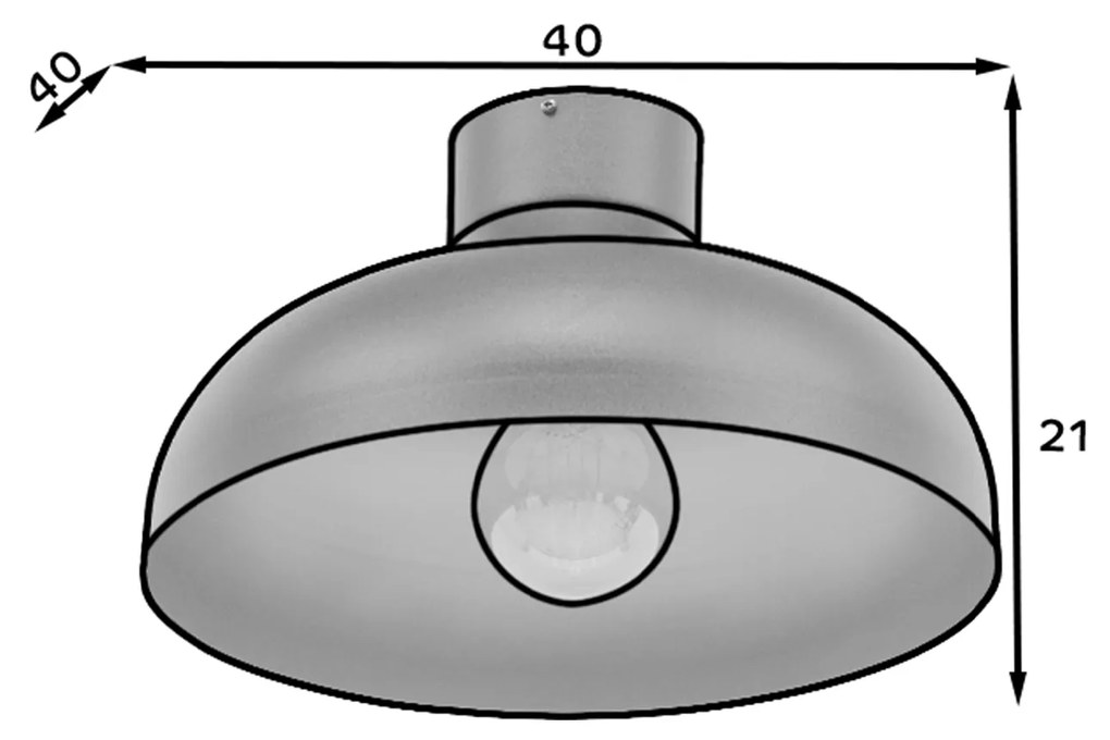 Eltap Moderní stropní osvětlení Desolo 1, 40x21x40cm