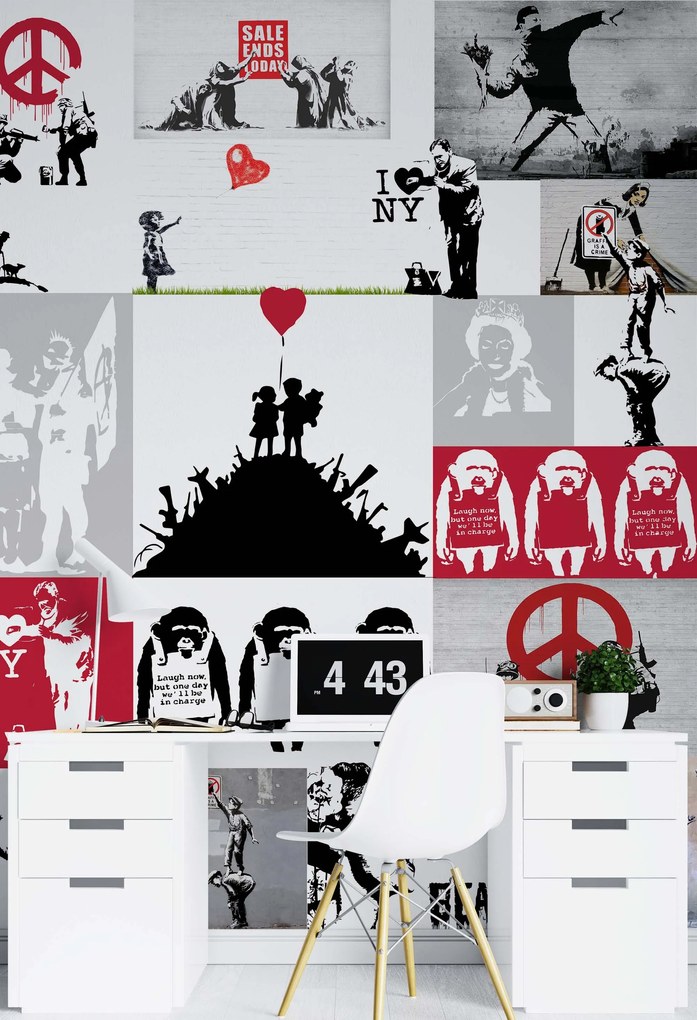 Gario Fototapeta Umělecká díla Banksy Materiál: Vliesová, Rozměry: 100 x 140 cm