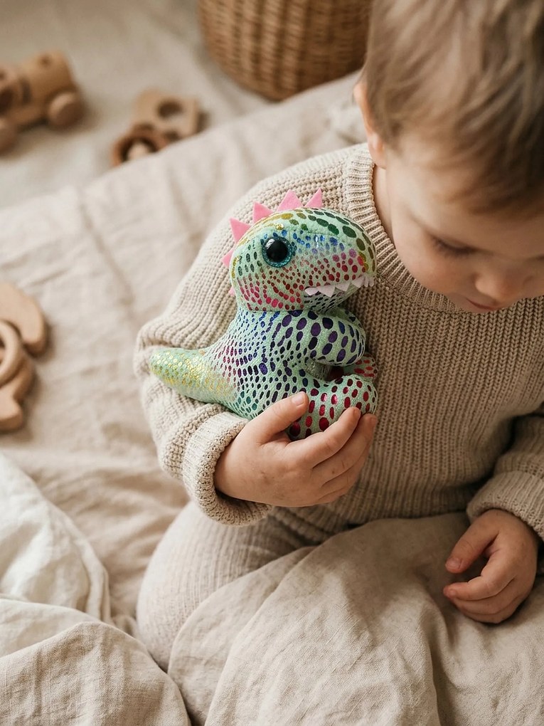 Sinsay - Mazlicí hračka ve tvaru dinosaura s lesklým vzorem - vícebarevná