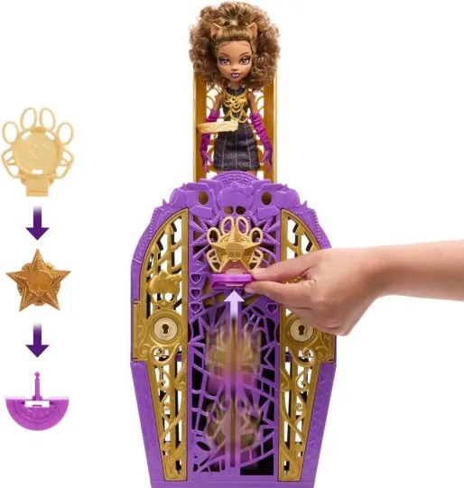 Monster High panenka JBG80 Clawdeen Wolf strašidelná tajemství