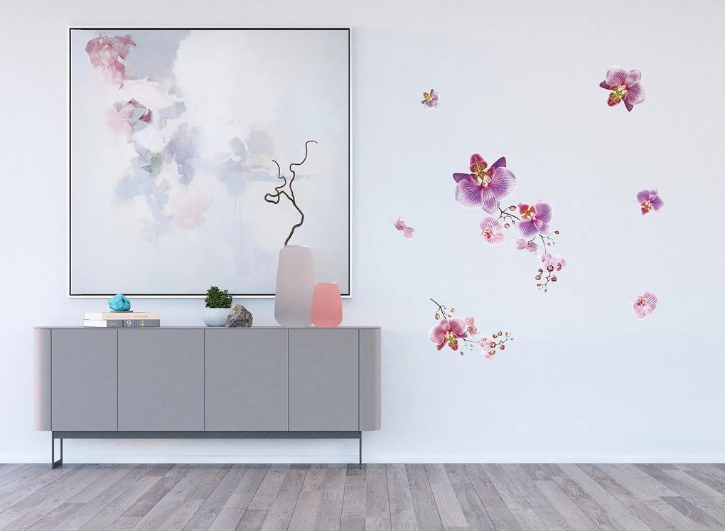 Samolepka na zeď Orchideje | 42.5 x 65 cm | DSM3440