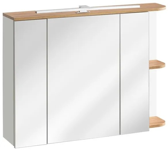 Koupelnová skříňka PLATINUM bílá, zrcadlo