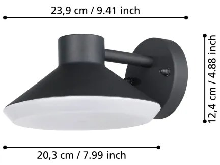 Eglo 900688 - LED Venkovní nástěnné svítidlo NINNARELLA 1xGU10/4,6W/230V IP44
