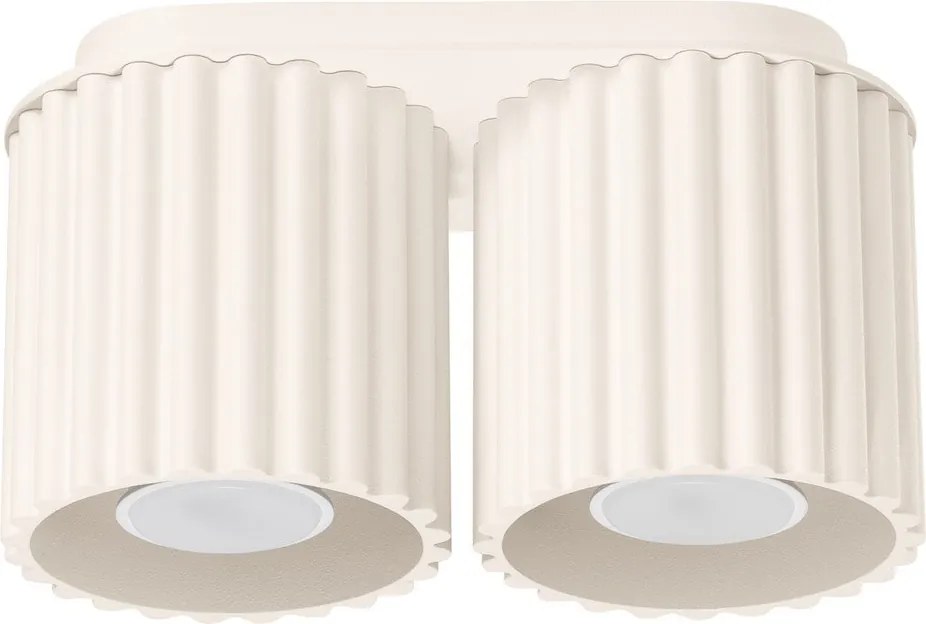 Béžové kovové bodové svítidlo 10x21 cm Zora – Sollux
