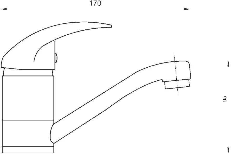 Novaservis Titania Lux Umyvadlová dřezová baterie, chrom, 91096,0