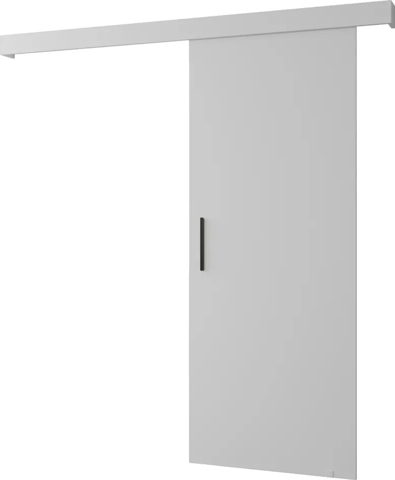 Posuvné dveře, bílá/bílá/černá, SALDOR 90 1
