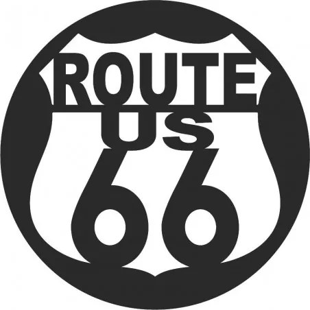 Dřevěná cedule Route 66 - Dekorace interiéru | SENTOP PR0411