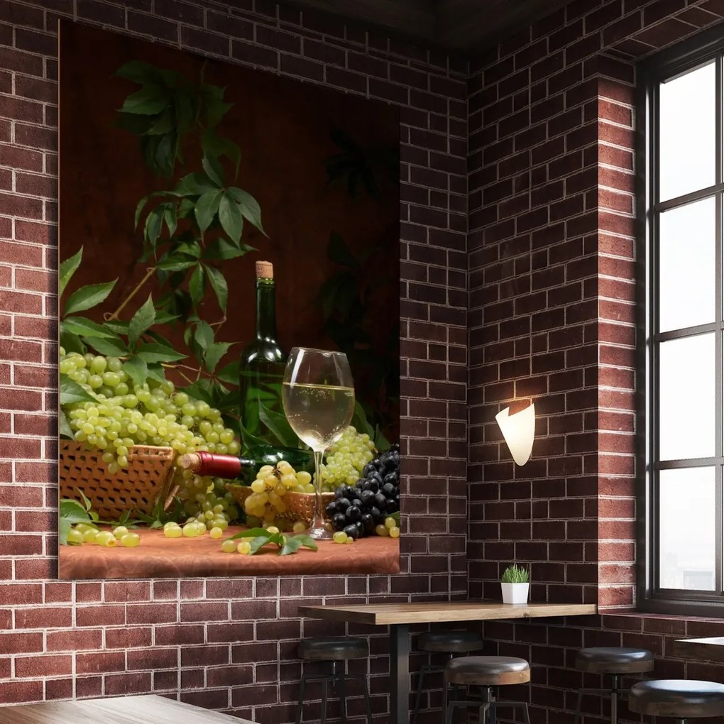 Obraz - hroznové víno plátno na podrámku 30 x 40 cm