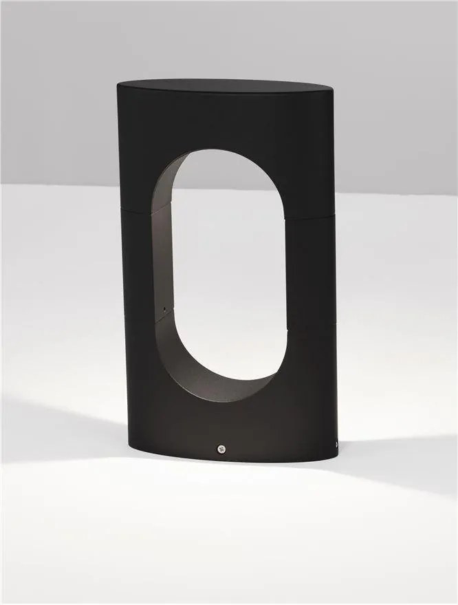 NV 9002840 Venkovní sloupkové svítidlo PORTAL černý hliník a akryl LED 13.5W 3000K 220-240V 296st. IP54 - NOVA LUCE