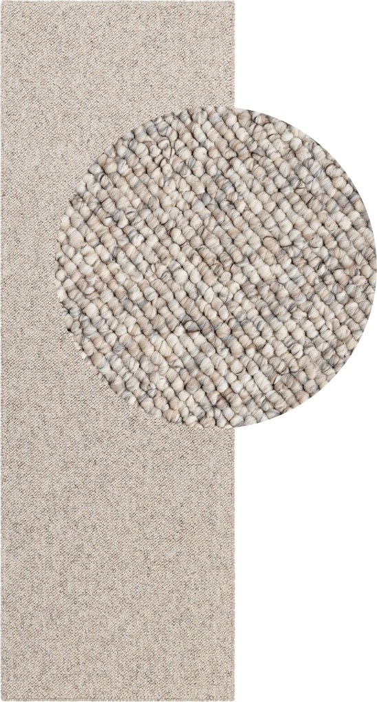 ELLE Decoration, Běhoun Wolly Ultra 106230 Dark Cream z kolekce Elle, 80x240, béžová, ložnice
