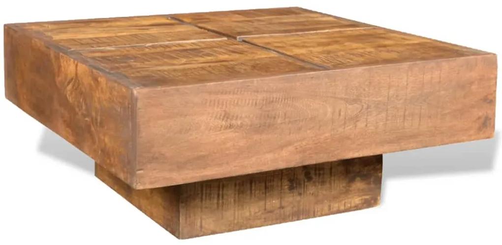 Konferenční stolek z mangovníkového dřeva čtvercový hnědý