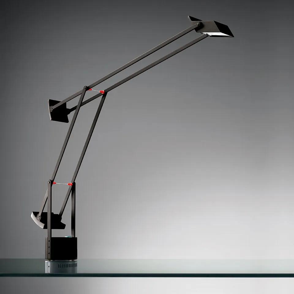 Artemide A009210 Tizio Led, designová černá stolní LED lampa s dotykovým stmívačem., 1x8W LED, 119 cm