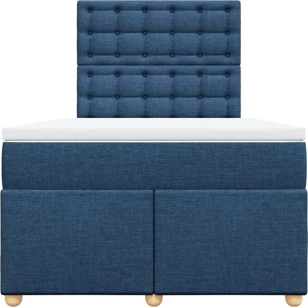 Box spring postel s matrací černá 120x190 cm textil 3293539