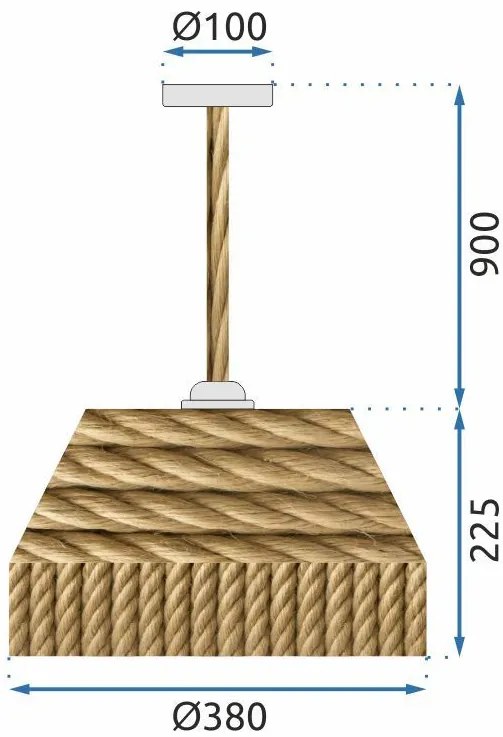 Toolight Závěsné svítidlo s APP1067-1CP