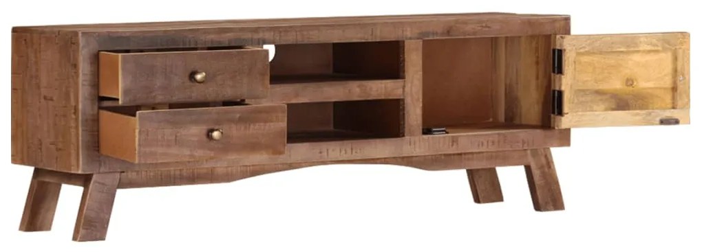 vidaXL TV stolek 110 x 30 x 40 cm hrubé mangovníkové dřevo
