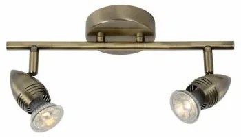 LUCIDE CARO-LED Wall Spot 2xGU10/5W L32 H12.5 Bronze, bodové svítidlo, bodovka
