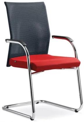LD seating Konferenční židle Web Omega 405-Z Barva kostry černá kostra KŮŽE (P) / Kůže SÍŤOVINY RIB