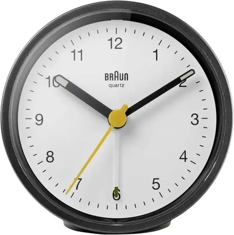Braun - Analogový budík BC12, černá/bílá 4007218670496
