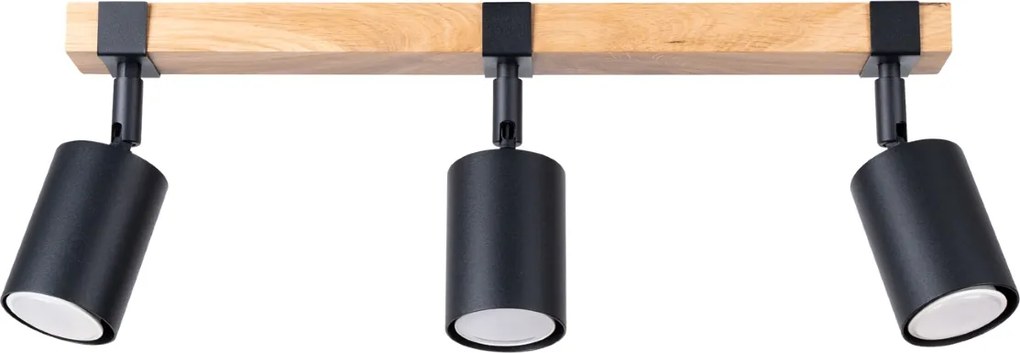 Sollux Lighting Stropní svítidlo FAGER 3 černé