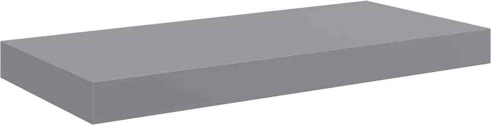 Plovoucí nástěnné police 2 ks šedé 50 x 23,5 x 3,8 cm MDF 323851