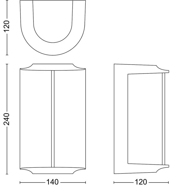 Philips - LED Venkovní nástěnné svítidlo REESE LED/4,3W/230V 2700K IP44