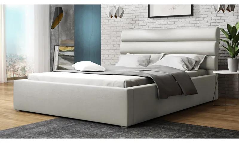 Čalouněná postel s rolovatelným roštem Exorim, Rozměr postele: 140x200, Potah: Victoria 14 866
