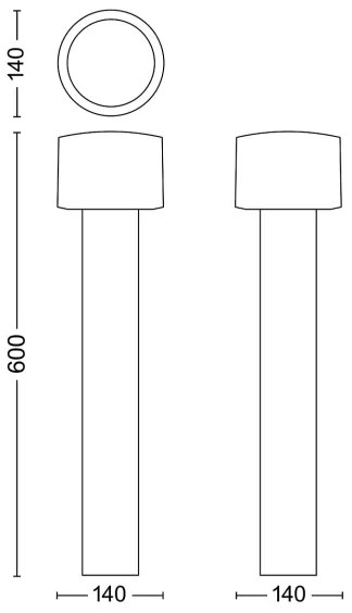 Philips - LED Venkovní lampa OTIS LED/4,3W/230V 2700K IP44
