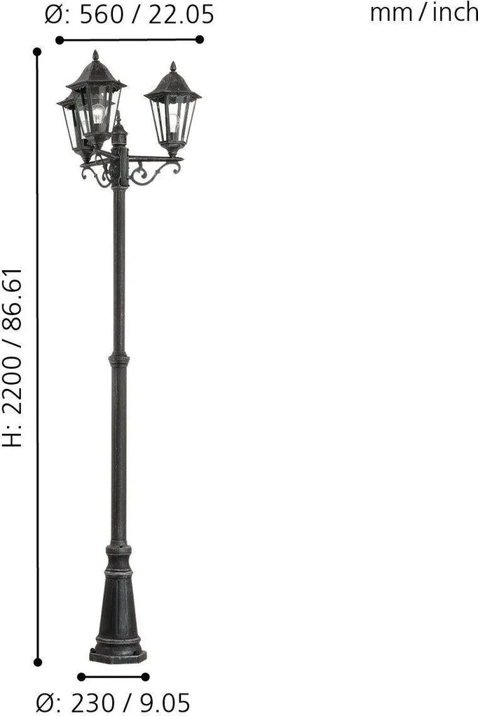 EG 93465 Svítidlo venkovní stojací 93465 - EGLO