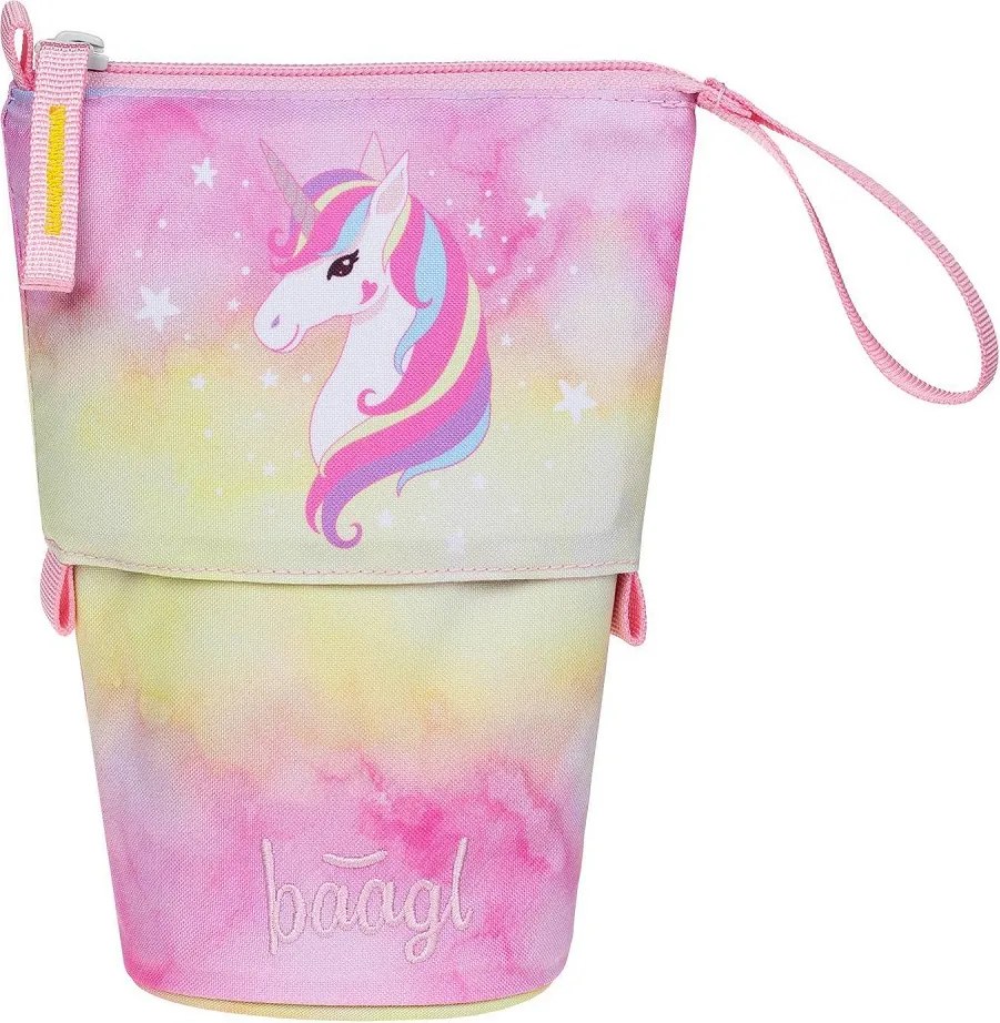 BAAGL Školní penál Pastelkovník Rainbow Unicorn GRS