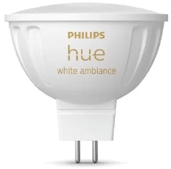 Philips Hue Smart žárovky - Chytrá LED žárovka GU5,3, MR16, 5,1 W, stmívatelná, bílé světlo 929003575201