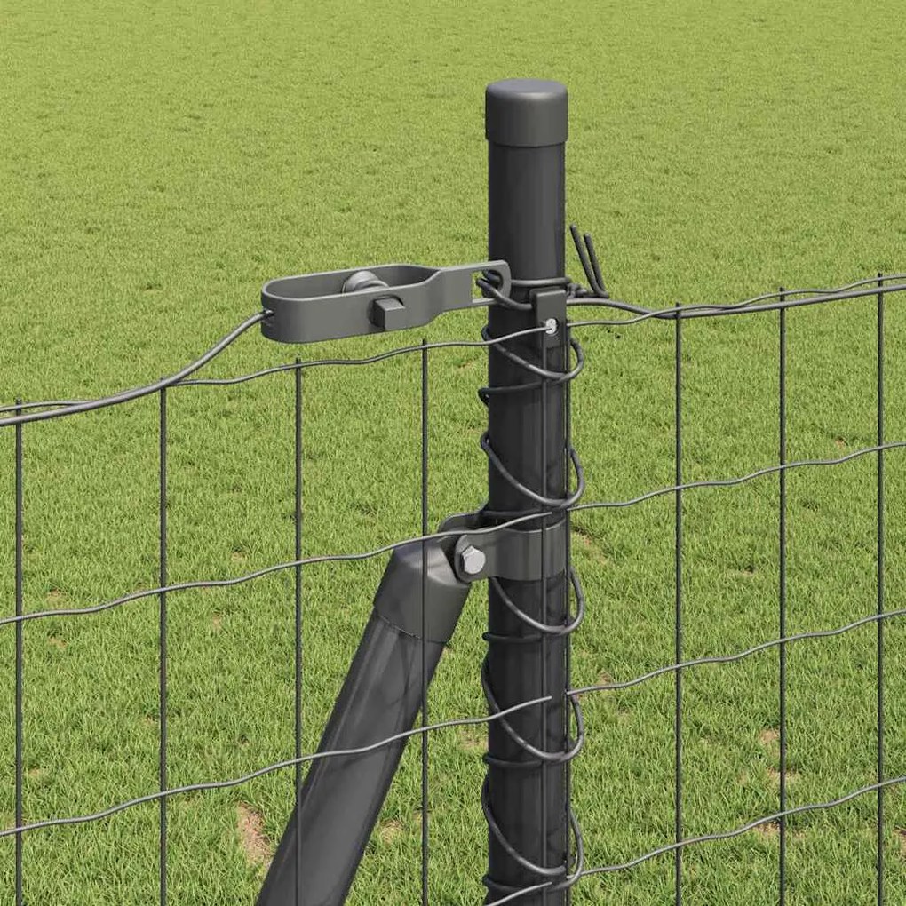 Evropský plot s betonovou základnou 10 x 1,4 m Šedá Síťovina 3350904