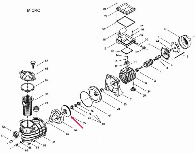 PSH Rozběhový kondenzátor bazénového čerpadla 16uF - Micro Delfino 50, Structural, Hydronaut