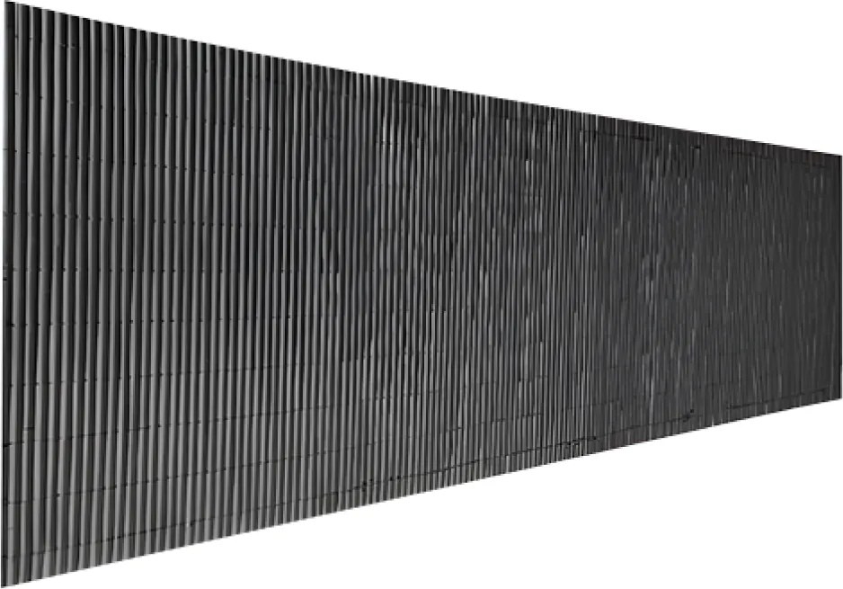 Zahradní zástěna, černá, 300x100 cm, ABEO