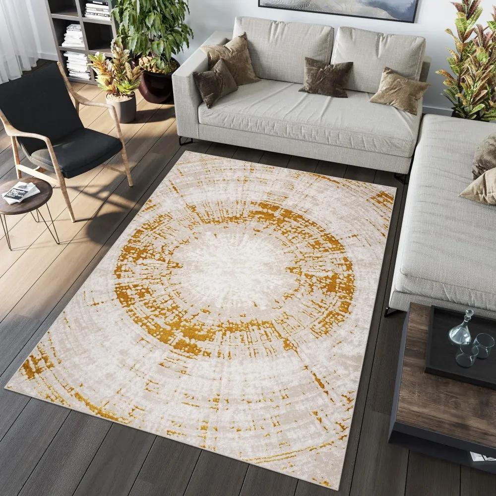 Exkluzivní glamour koberec ve zlaté barvě Šířka: 120 cm | Délka: 170 cm
