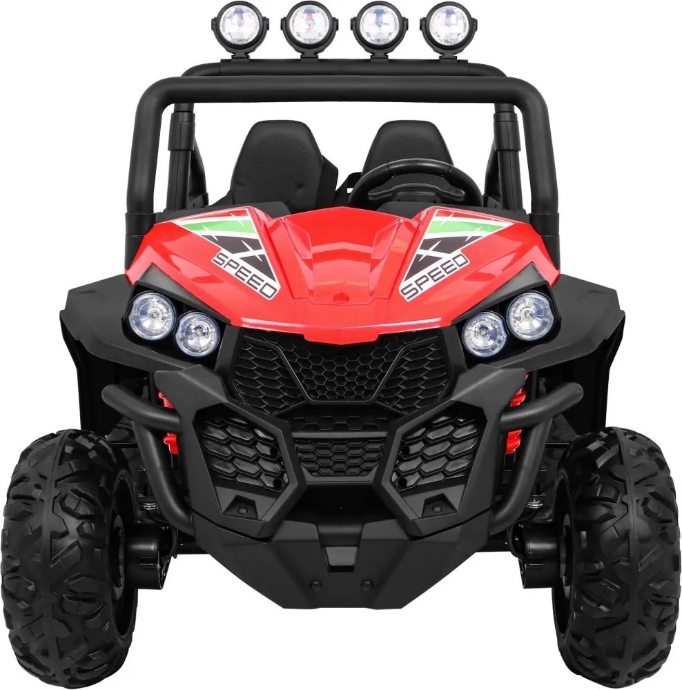 Ramiz Terénní bugina Grand Buggy Lift pro děti červená + pohon 4x4 + dálkové ovládání + MP3 + LED