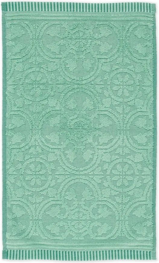 Pip Studio ručníky z bavlněného froté Tile de Pip, zelené (Luxusní ručníky z bavlněného froté v designu Tile de Pip v zelené barvě )