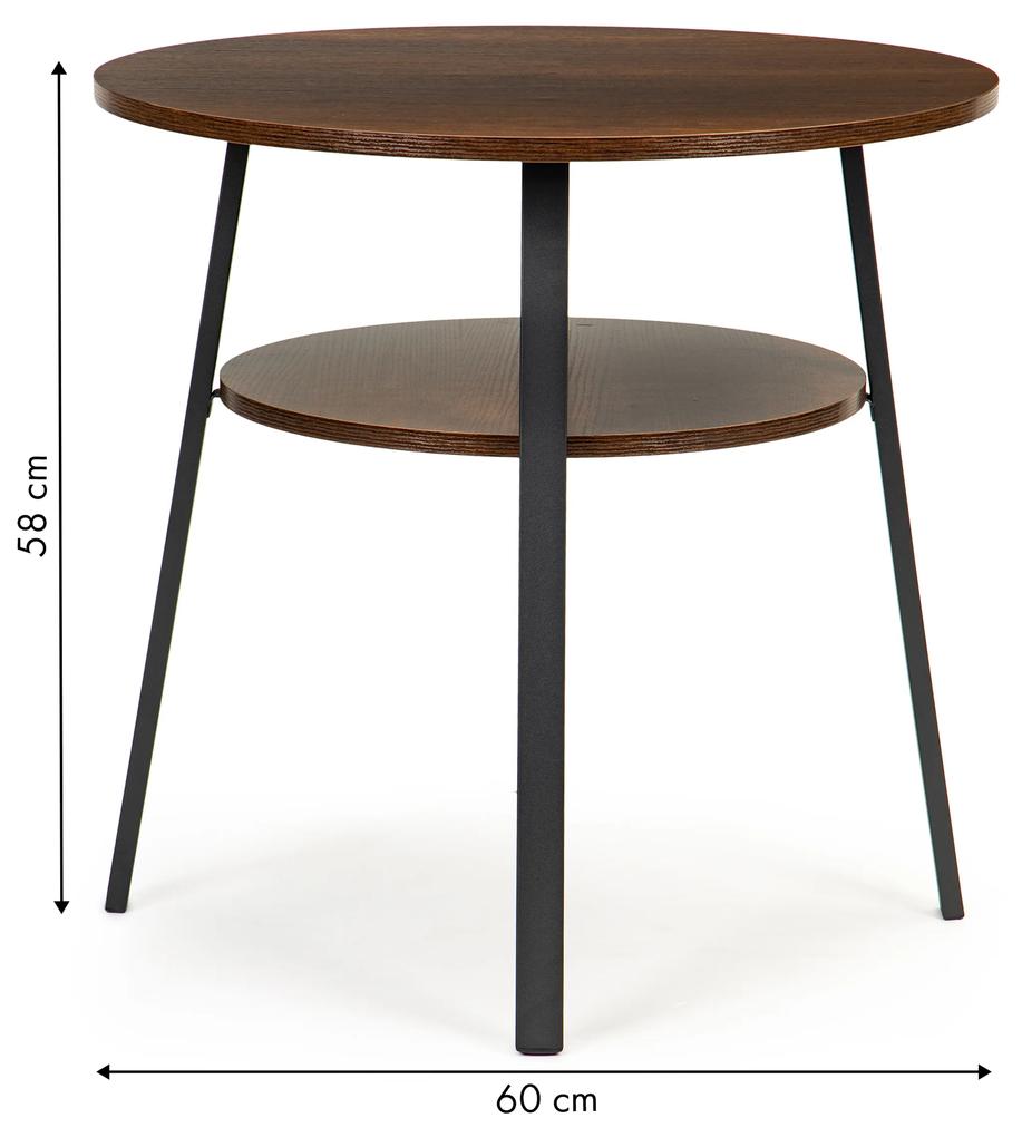 Stůl, konferenční stolek, kulatý konferenční stolek, moderní podkroví