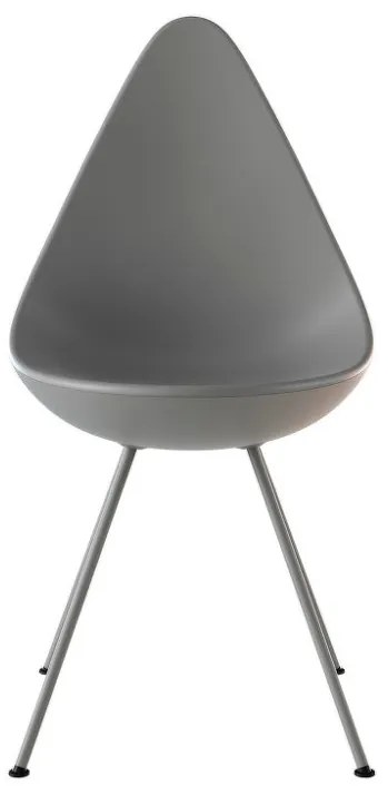 Fritz Hansen Židle Drop, nine grey monochrome