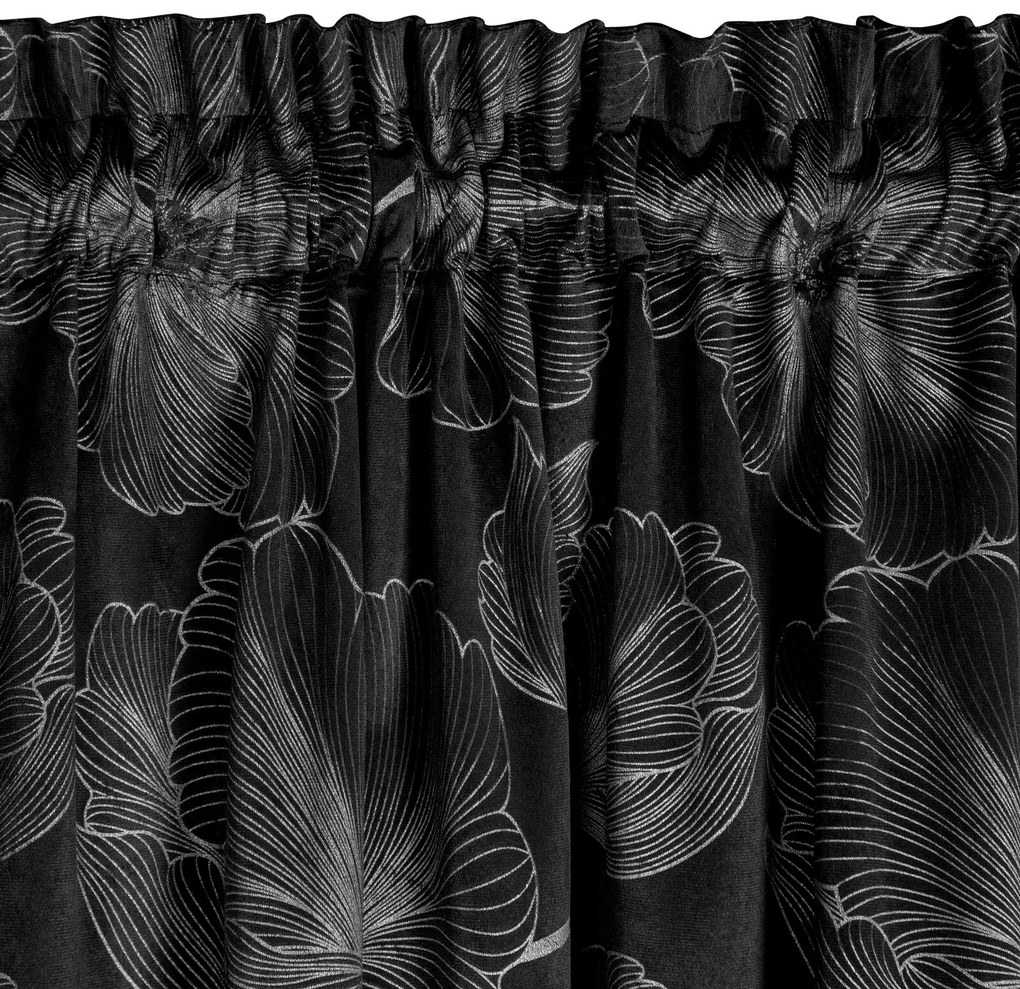 ZATEMŇOVACÍ ZÁVĚS NA PÁSCE STELLA 140X300 CM KVĚTY