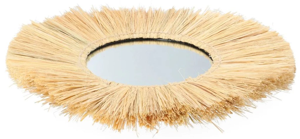 Homla Zrcadlo z mořské trávy 48x5x48 cm, FENO