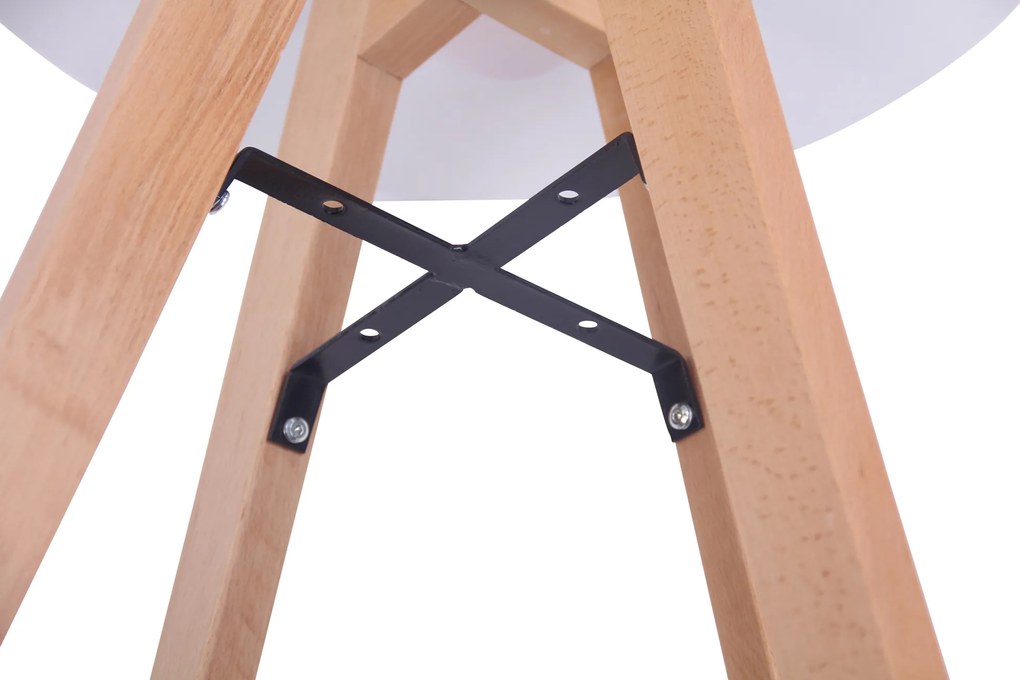 Jídelní stůl Homerton - dřevo - 75 cm | bílý
