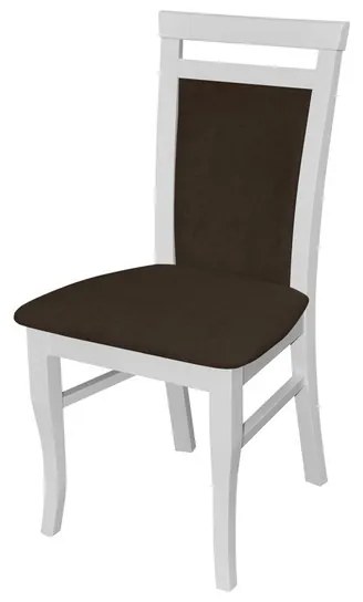 Židle JK37, Barva dřeva: bílá, Potah: ekokůže Soft 010