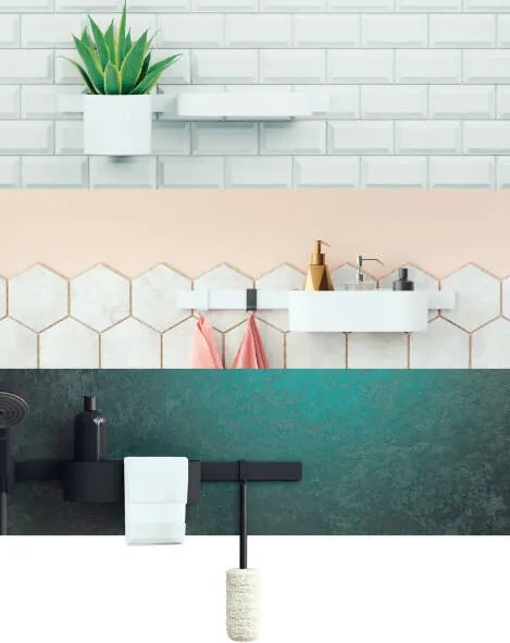 Hansgrohe WallStoris, odkládací polička, bílá matná, HAN-27913700