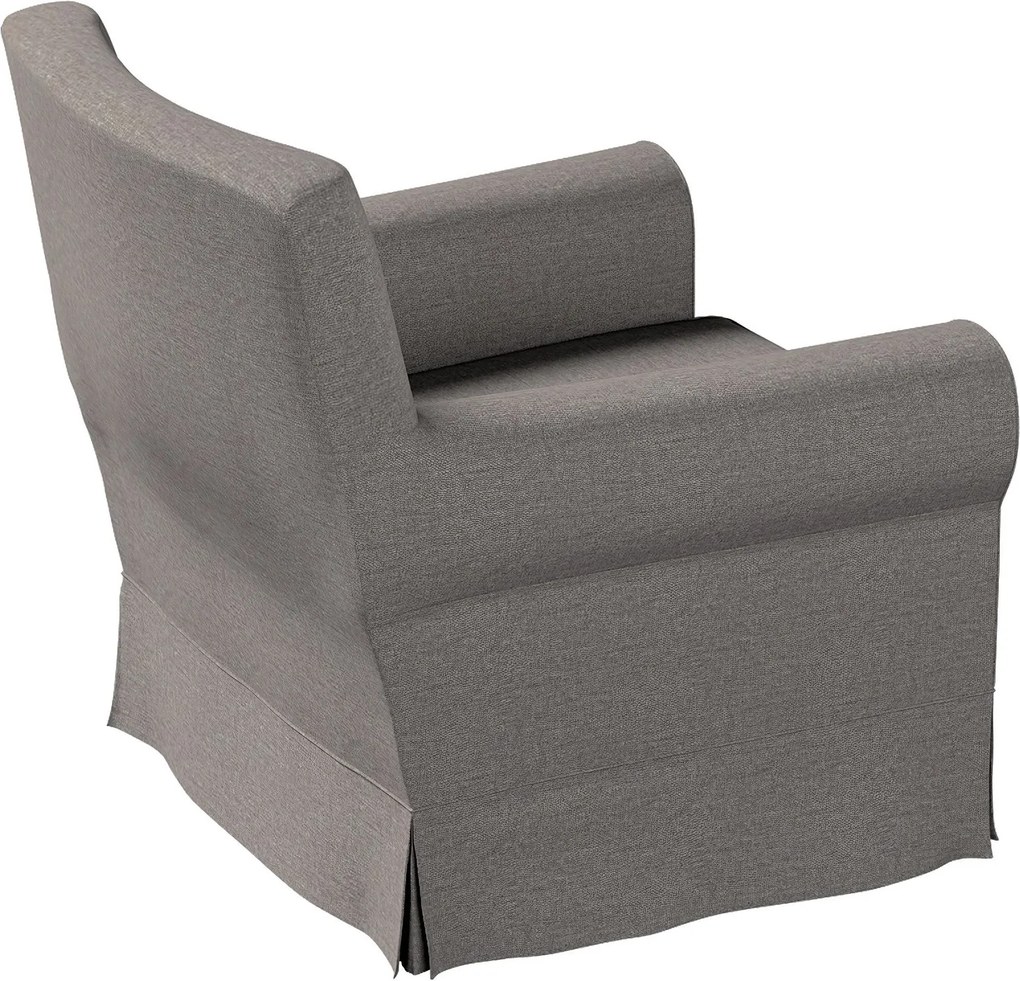 Potah na křeslo IKEA Ektorp Jennylund barva šedá látka pletený vzor