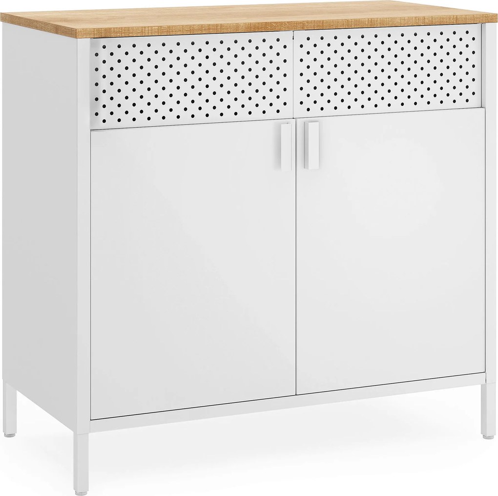 XXXLutz KOMODA, bílá, béžová, 80/76/40 cm Boxxx - Široké komody - 002543048801