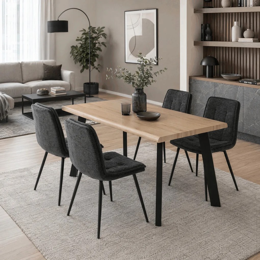 Autronic Jídelní stůl HT-F4514 140x80 cm Odstín: Dub divoký