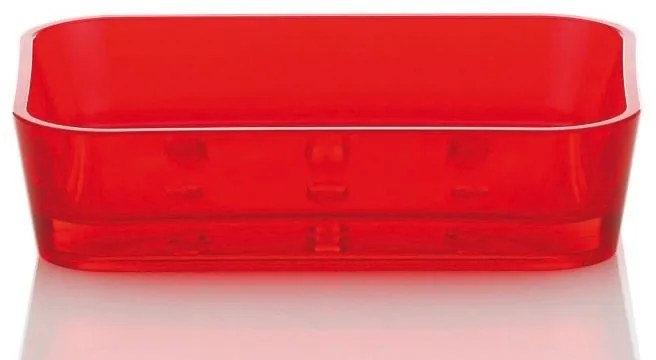 Miska na mýdlo KRISTALL červená (KL-21335) KELA